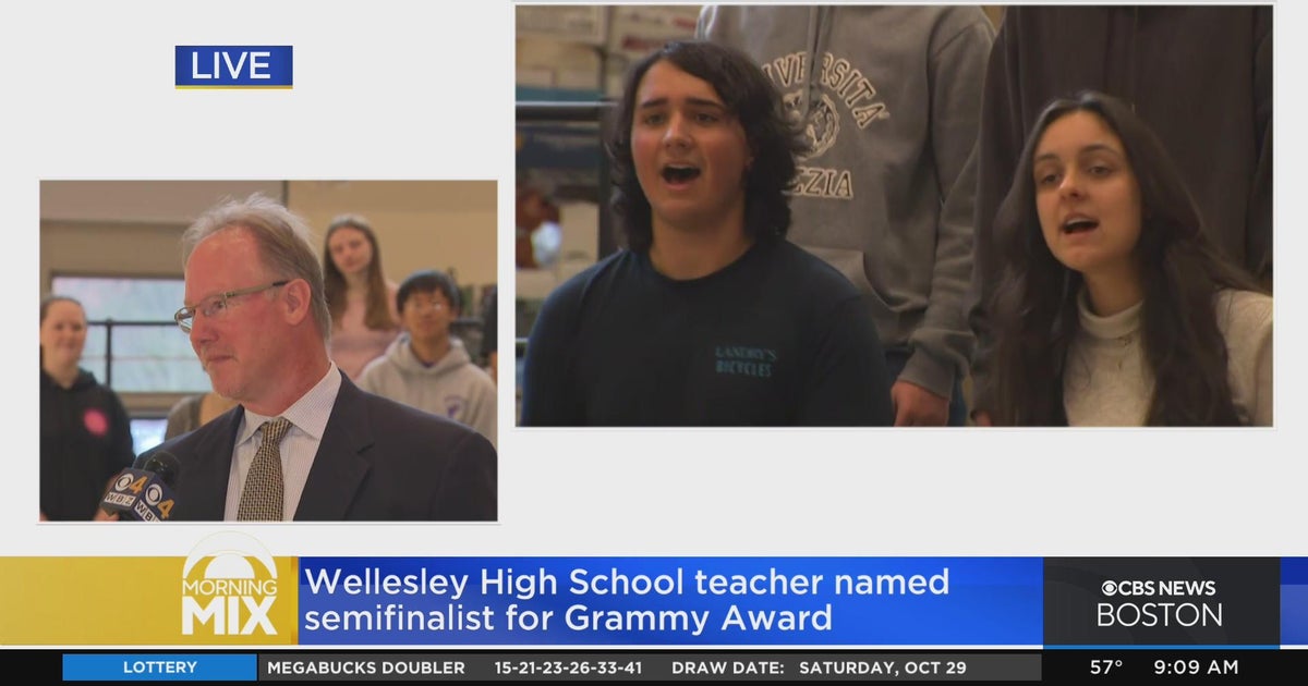 Wellesley High School teacher named semifinalist for Grammy Award - CBS Boston