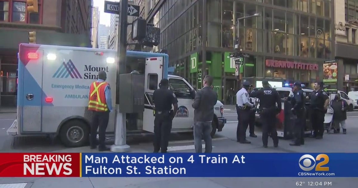 Man attacked on Manhattan subway - CBS New York Man attacked on Manhattan subway - CBS New York
