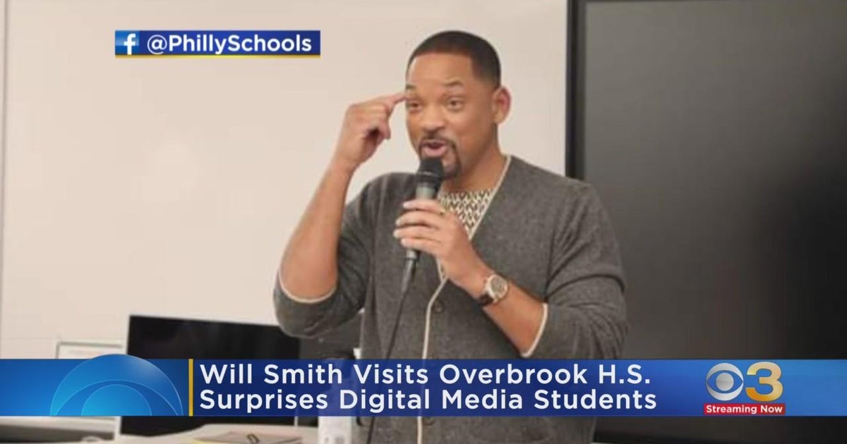 Philly's own Will Smith visits Overbrook High School - CBS Philadelphia