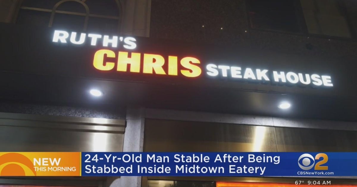 NYPD: Man stabbed during argument at Ruth's Chris Steak House - CBS New ...