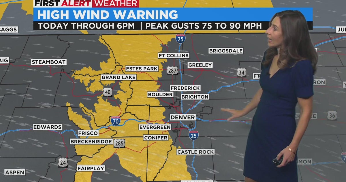 Strong Wind To Start The Weekend - CBS Colorado