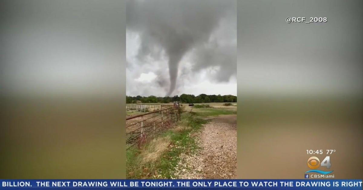 Multiple tornadoes reported in Texas, Oklahoma, Arkansas - CBS Miami Multiple tornadoes reported in Texas, Oklahoma, Arkansas - CBS Miami