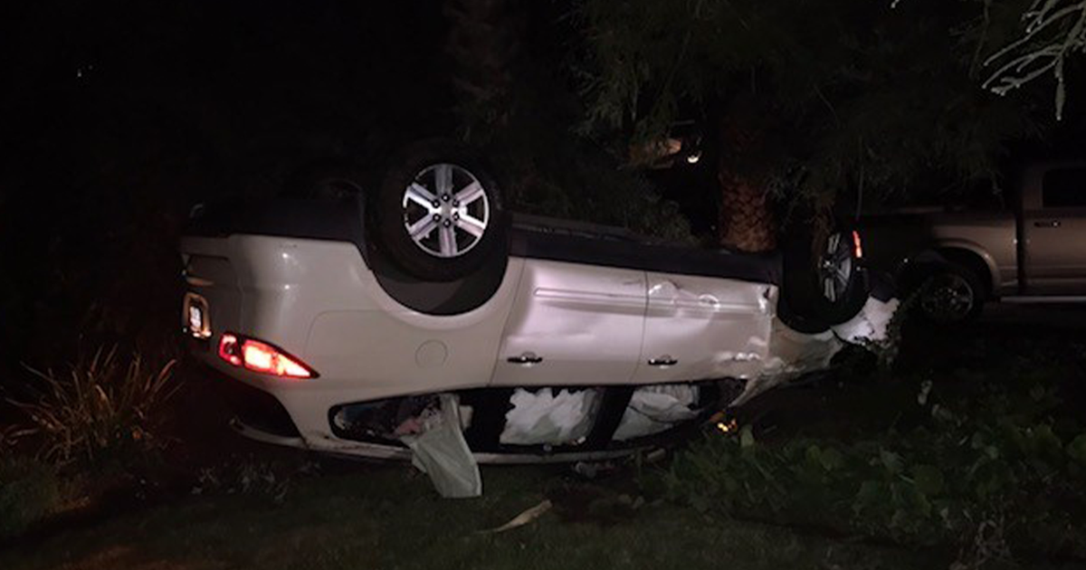 Merced Police: Vehicle flips upside down with child inside, driver ...