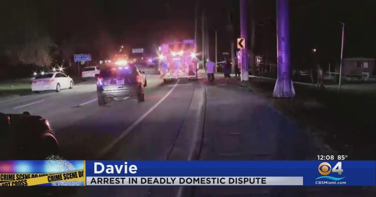 Deadly shooting in Davie, arrest made - CBS Miami