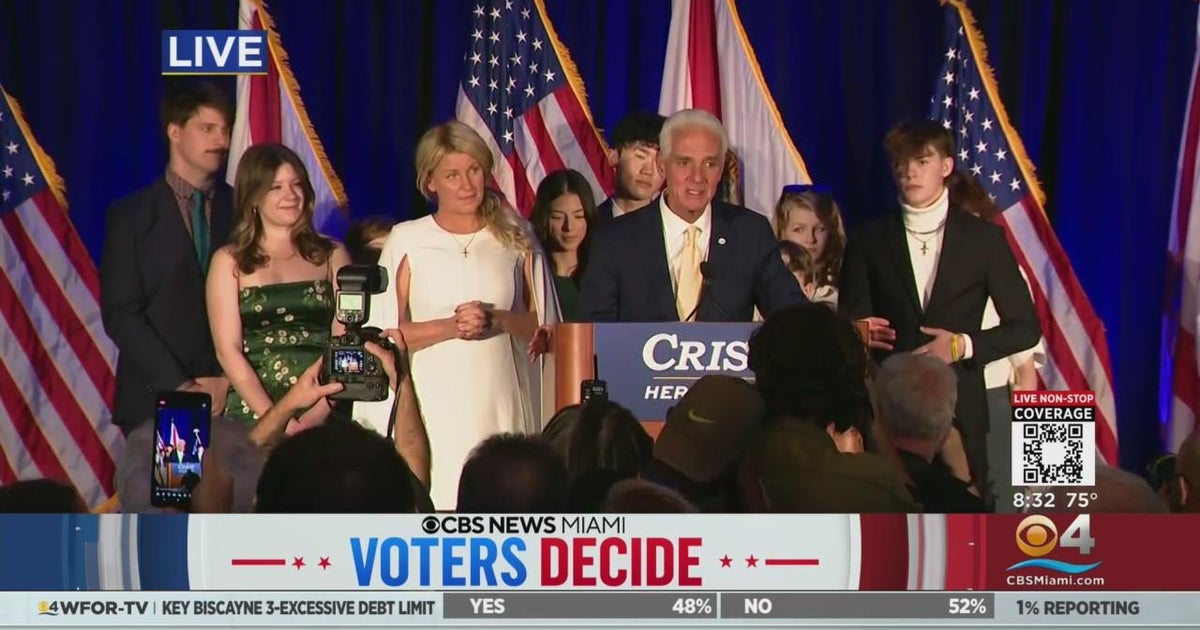 Charlie Crist gives his concession speech - CBS Miami