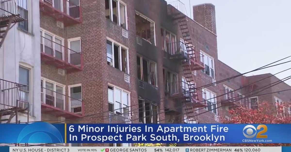 Several people suffer minor injuries in Brooklyn fire - CBS New York