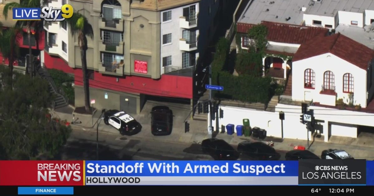 Standoff continues with armed suspect in Hollywood - CBS Los Angeles