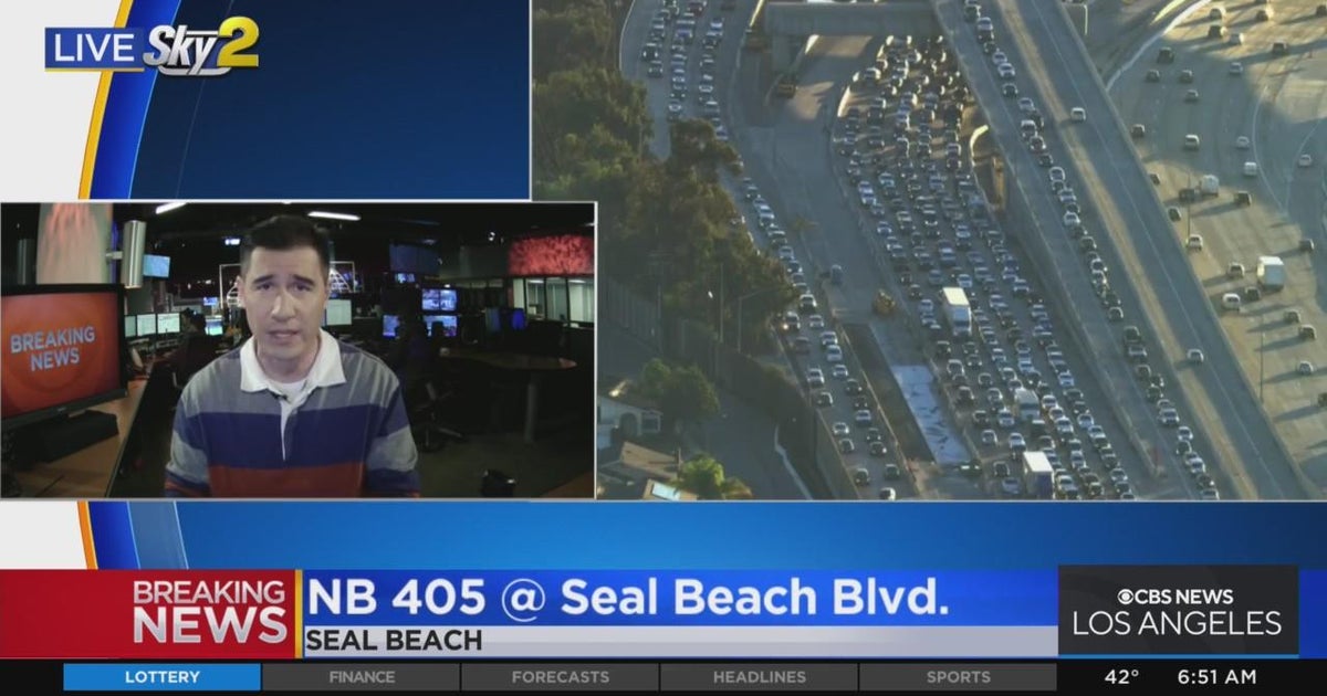 Motorcyclist killed in traffic crash on 405 Freeway in Seal Beach - CBS ...