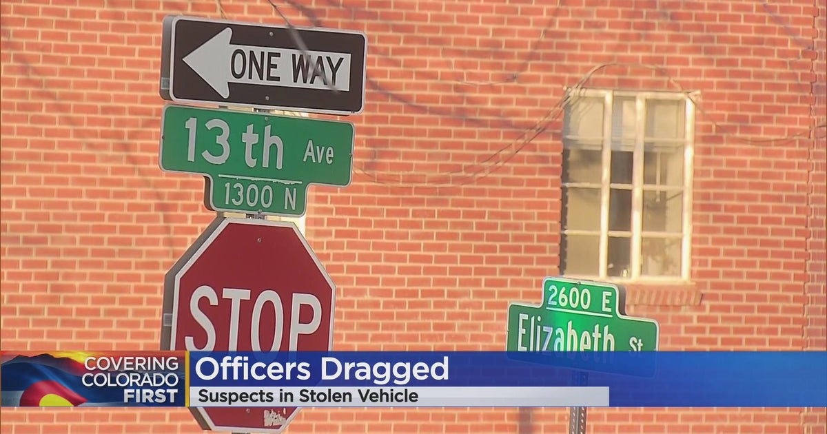2 officers dragged by suspects in stolen vehicle in Denver - CBS Colorado