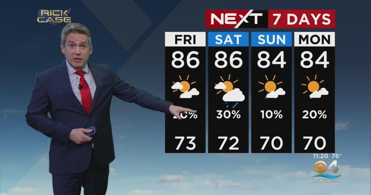 NEXT Weather forecast for Thursday 11/10/22 11PM - CBS Miami