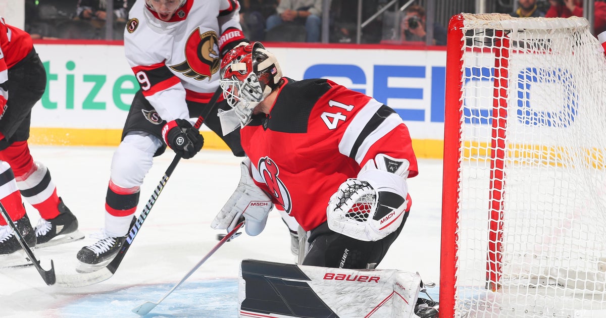 Nico Hischier's 2 goals push Devils' winning streak to 8 games - CBS ...