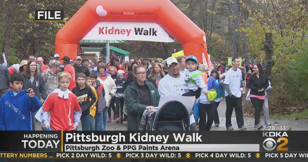 Pittsburgh Kidney Walk kicks off Sunday morning - CBS Pittsburgh