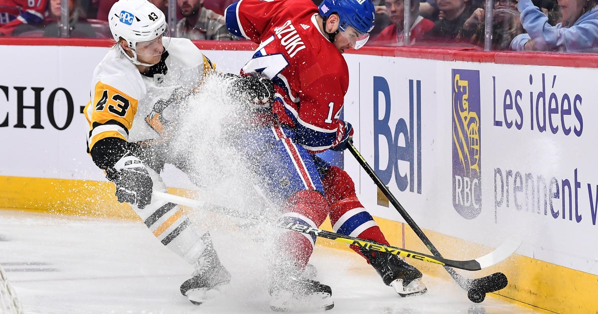 Hoffman plays hero, Canadiens beat Penguins 5-4 in overtime - CBS ...