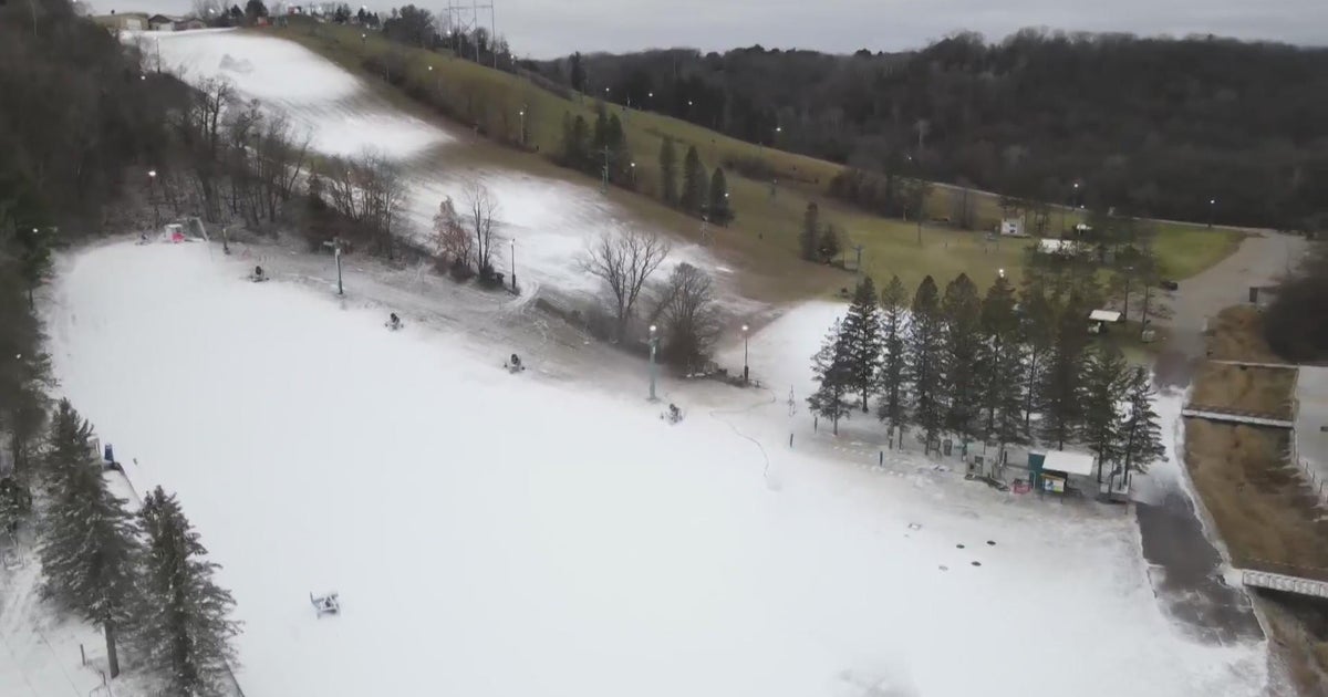 Snow makers active at Afton Alps - CBS Minnesota