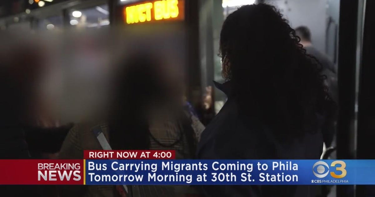 Bus carrying migrants coming to Philadelphia - CBS Philadelphia Bus carrying migrants coming to Philadelphia - CBS Philadelphia