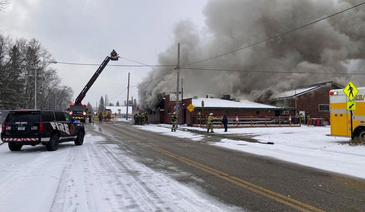 Fire destroys Corral Saloon and Eatery in Nelson - CBS Minnesota