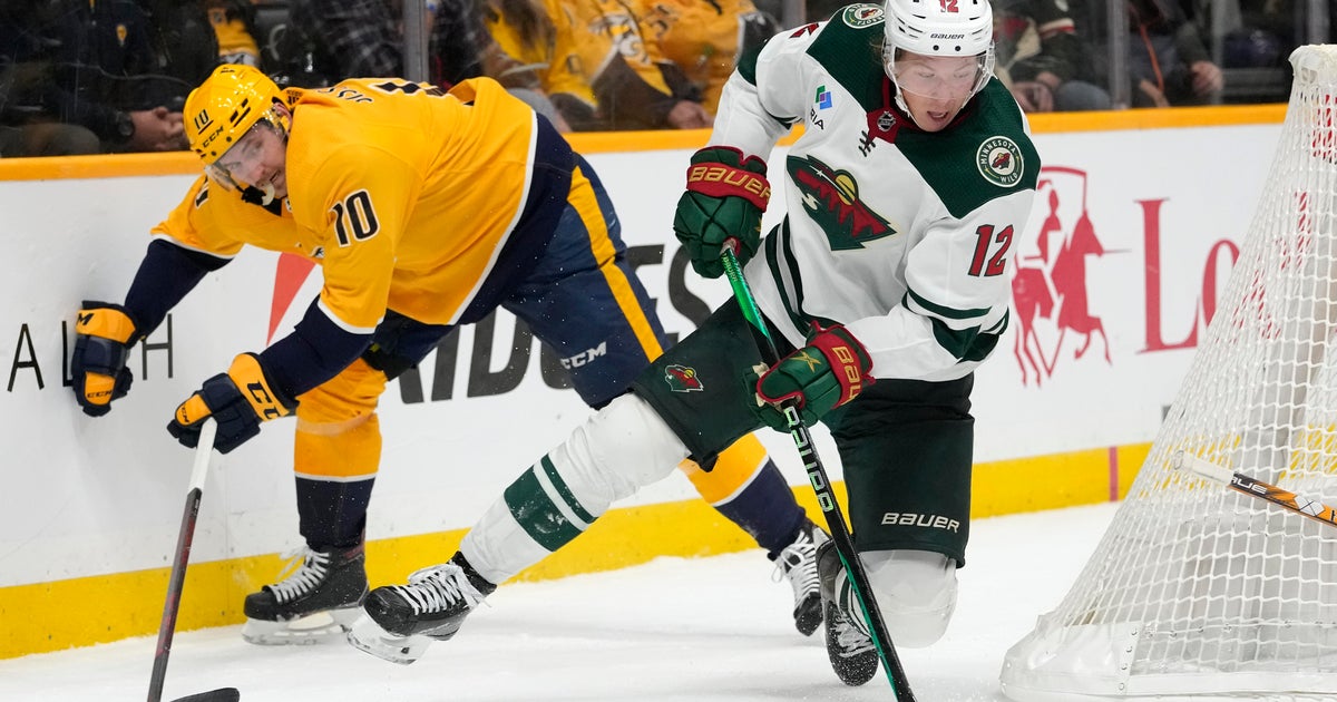 Duchene's goal, assist lead Predators to 2-1 win over Wild - CBS Minnesota