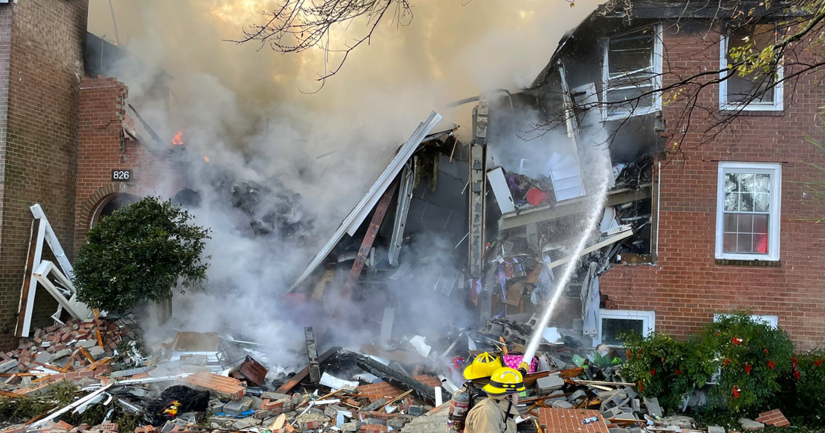 12 injured in explosion, fire at Gaithersburg condominium complex - CBS ...