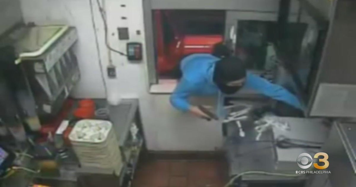 Armed, masked suspect takes cash from McDonald's drive-thru - CBS ...