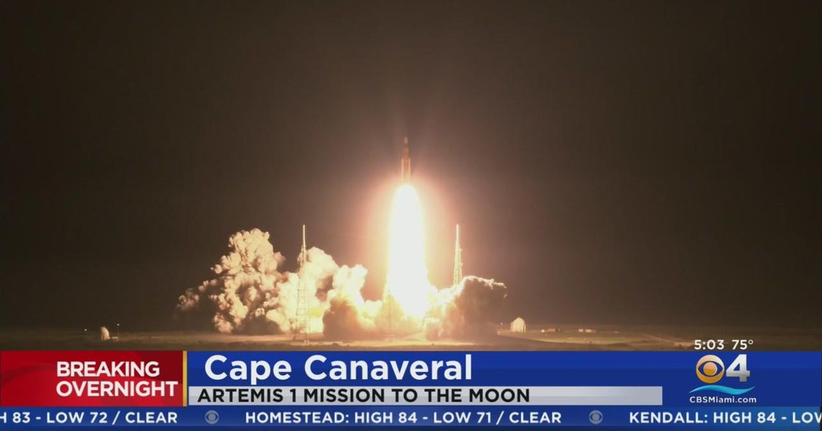 Artimes 1 blasts off 50 years after Apollo - CBS Miami