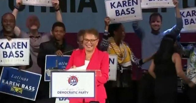 Rep Karen Bass Elected Los Angeles Mayor Cbs News Projects Cbs News