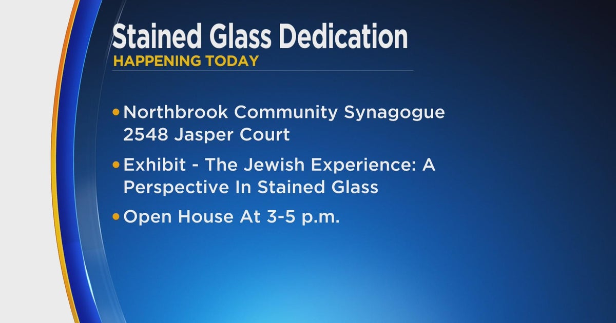 Northbrook Community Synagogue hosting stained glass dedication ceremony - CBS Chicago
