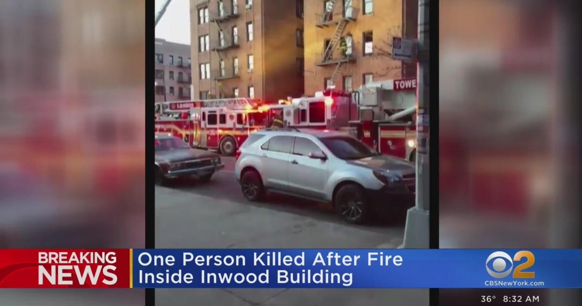 1 person killed after fire in Inwood - CBS New York