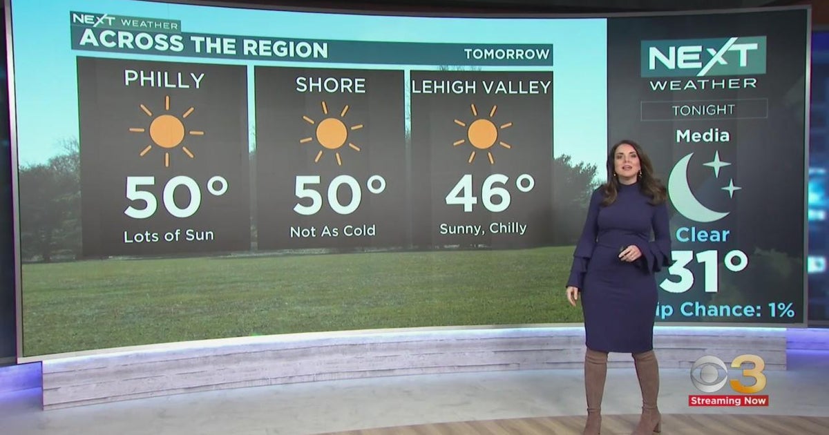 NEXT Weather: 50's return - CBS Philadelphia