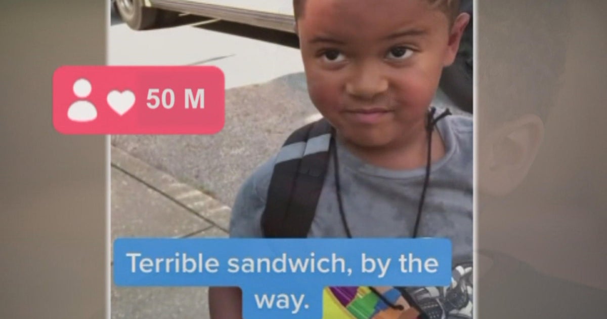 Viral "Terrible sandwich" boy, mom fight childhood hunger - CBS ...