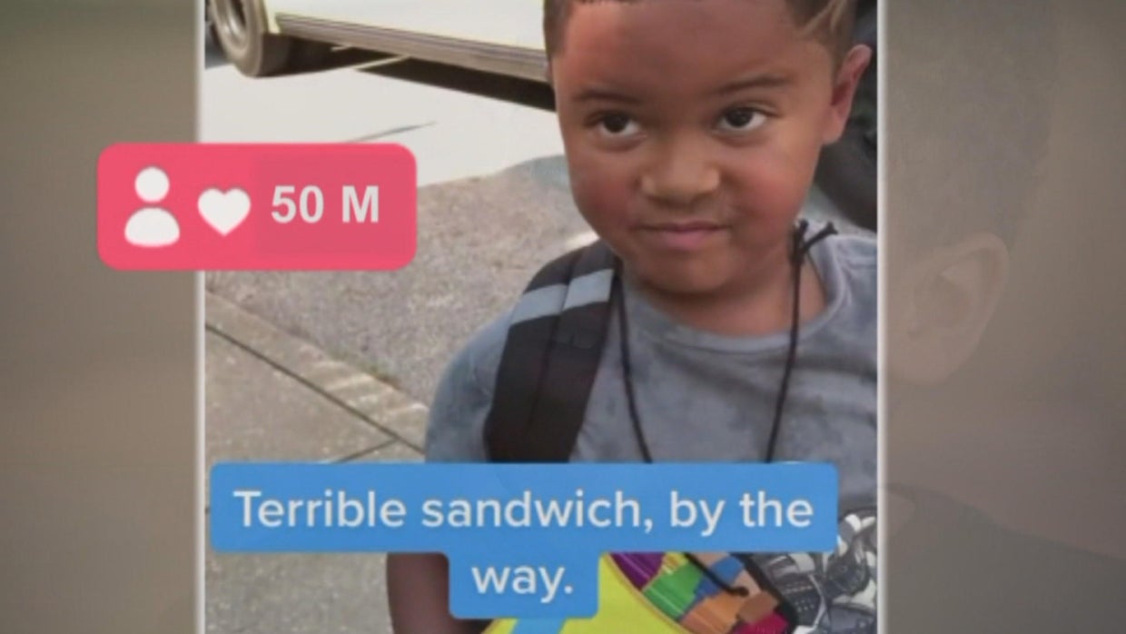 Viral "Terrible sandwich" boy, mom fight childhood hunger - CBS ...