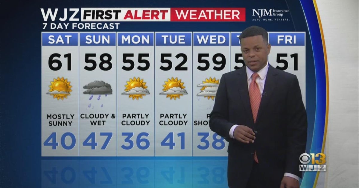 Derek Beasley has your Friday night forecast - CBS Baltimore