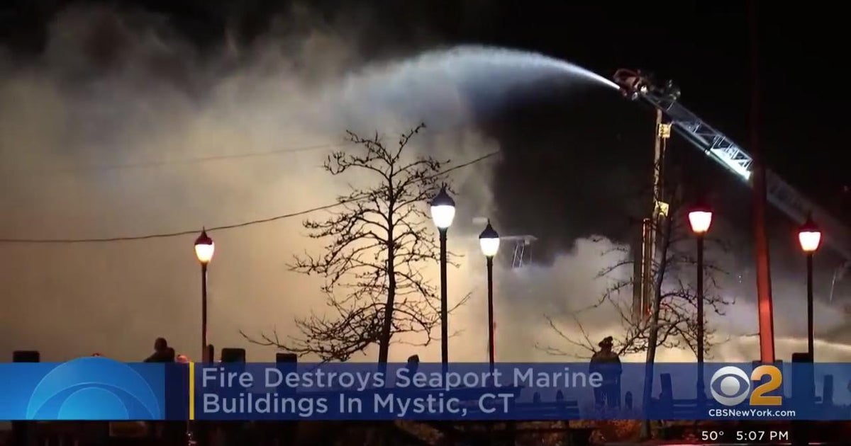 Massive fire in Mystic, Conn. seaport marine facility under ...
