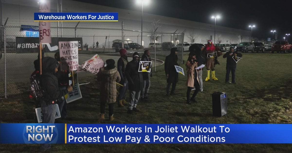 Amazon workers in Joliet walkout to protest low pay, poor conditions on ...