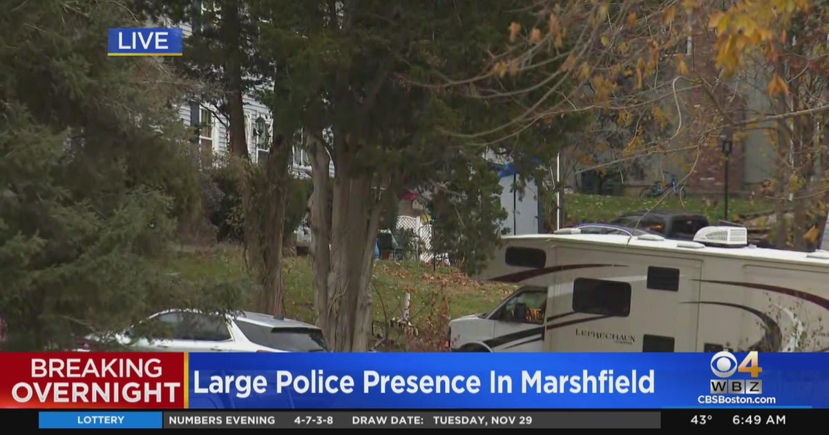 Marshfield Police close off street for investigation inside home - CBS ...