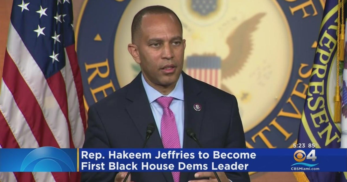 Hakeem Jeffries to become the first Black House Democratic leader - CBS ...