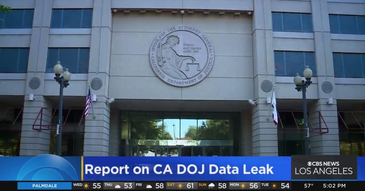 Investigation finds CA DOJ data leak unintentional - CBS Los Angeles