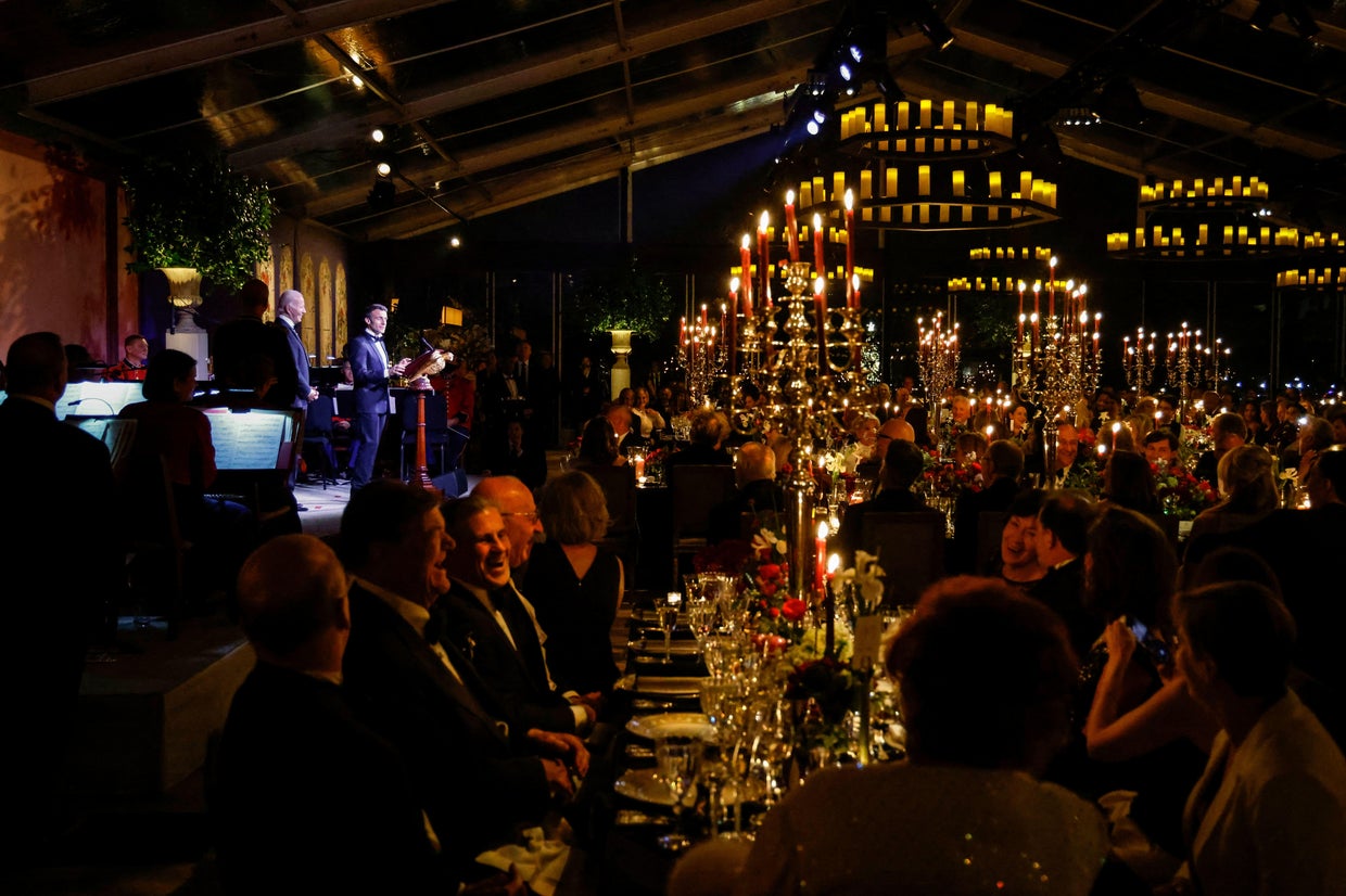 Bidens' first White House state dinner a star-studded affair - CBS News