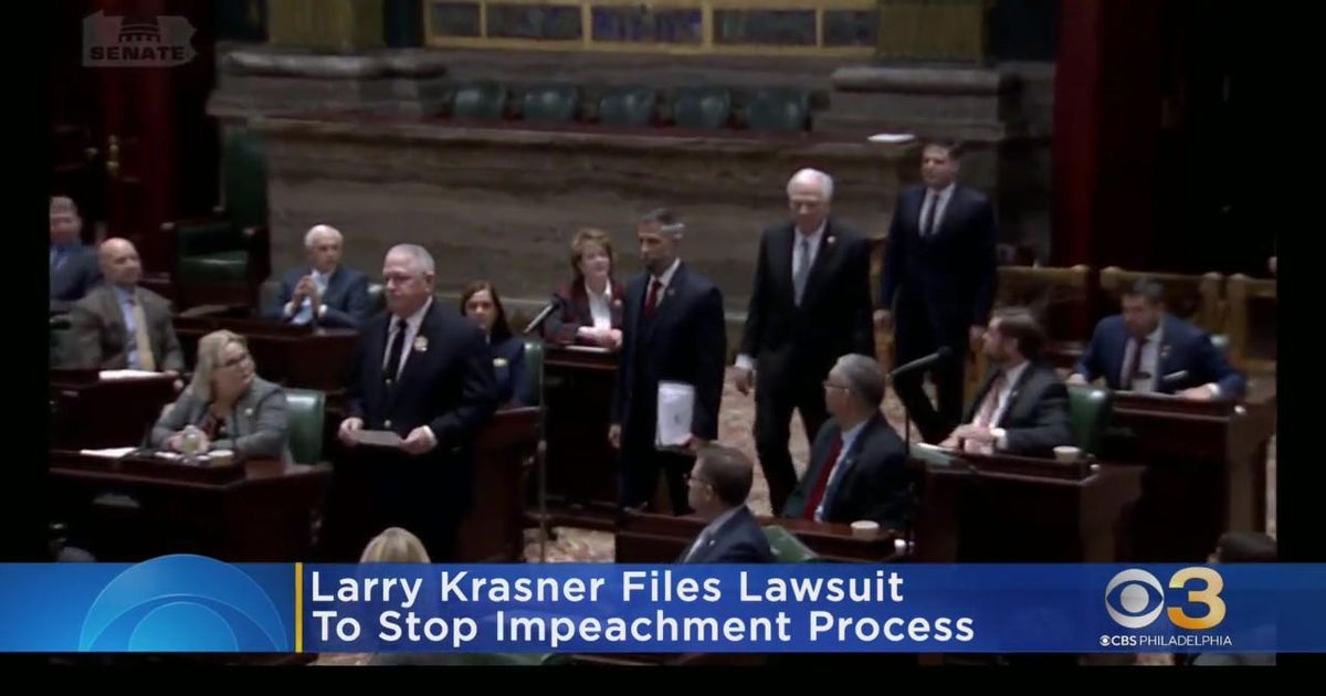 DA Krasner files lawsuit to stop impeachment process - CBS Philadelphia