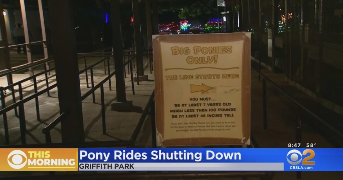 In mere weeks, the Griffith Park Pony Rides coming to an end after 74 ...