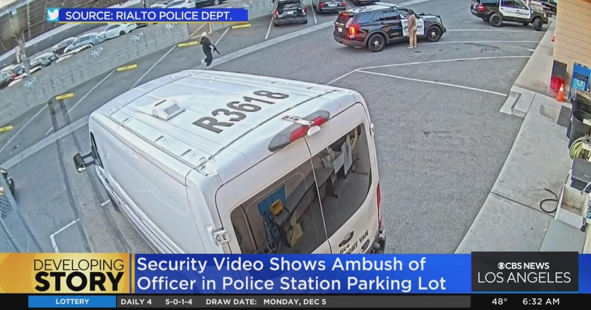 Man shot in Rialto Police lot appeared to carry weapon: chief - CBS Los ...