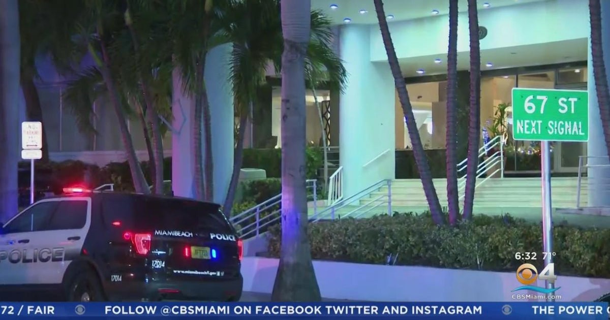 Police Investigation At Miami Beach Hotel Cbs Miami