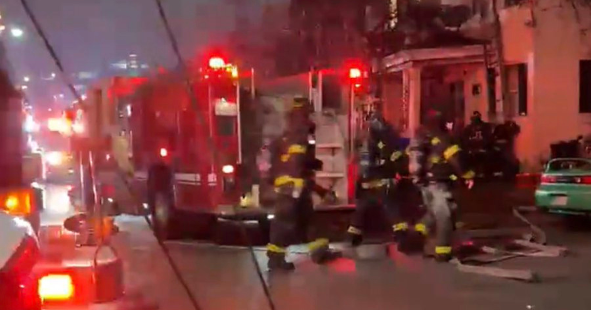Firefighters battle Greektown fire - CBS Baltimore