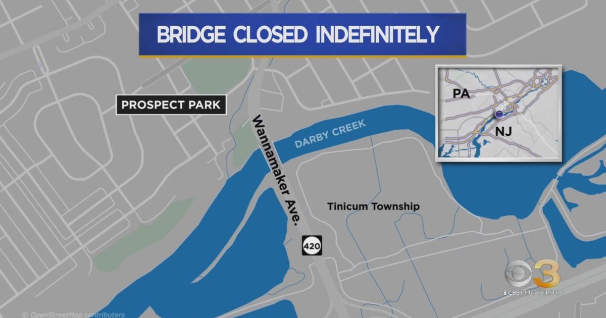 Bridge carrying southbound Route 420 over Darby Creek closed ...