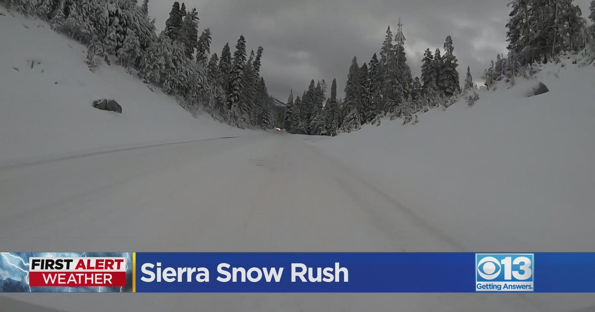 Sierra gets quick snow rush before major weekend storm - CBS Sacramento