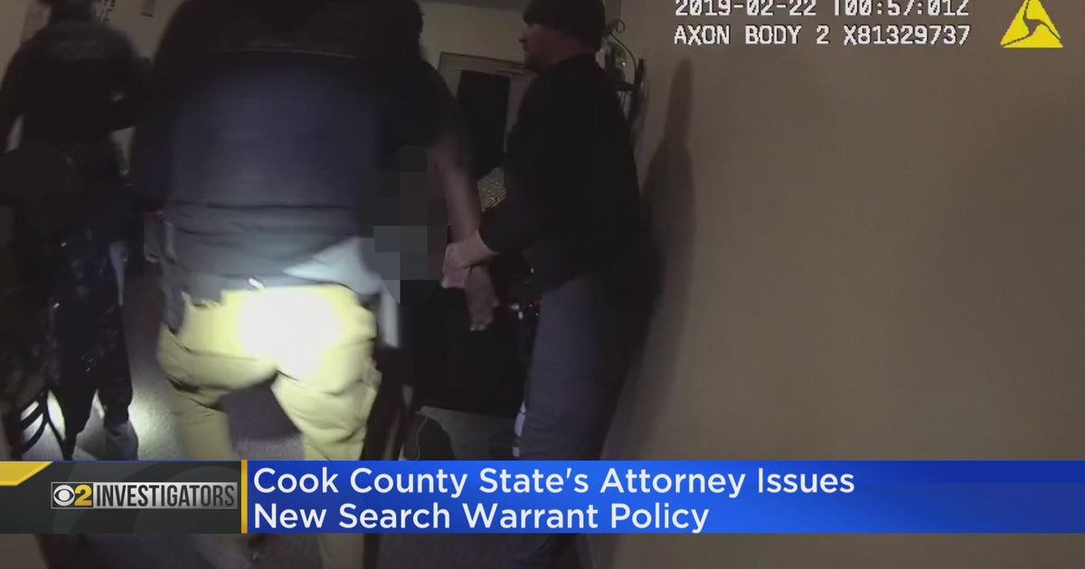 Cook County State's Attorney issues new search warrant policy - CBS Chicago