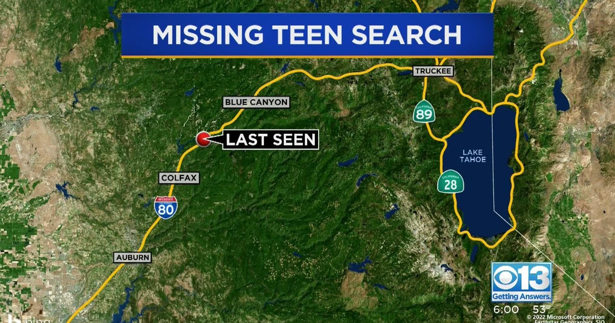 Missing teen found dead in Placer County - CBS Sacramento