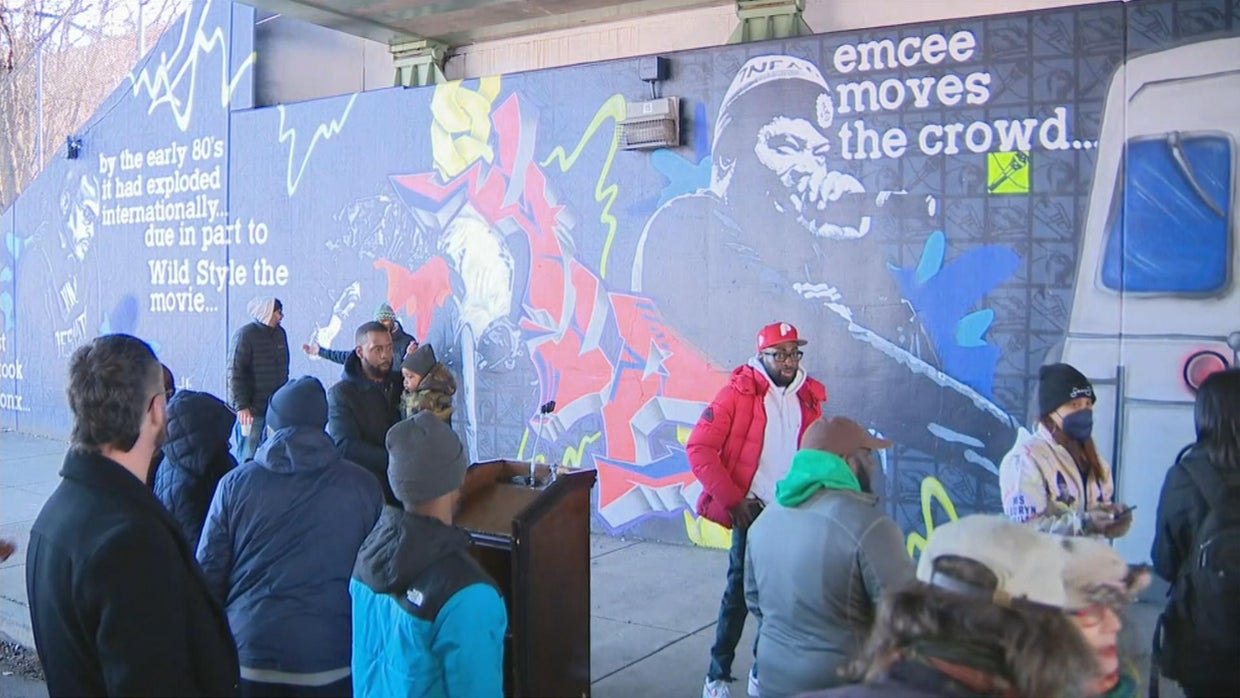 New Philadelphia hip-hop mural pays homage to music history - CBS ...