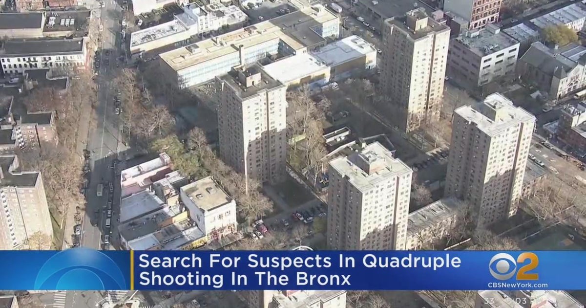 Search for suspects in Bronx quadruple shooting - CBS New York