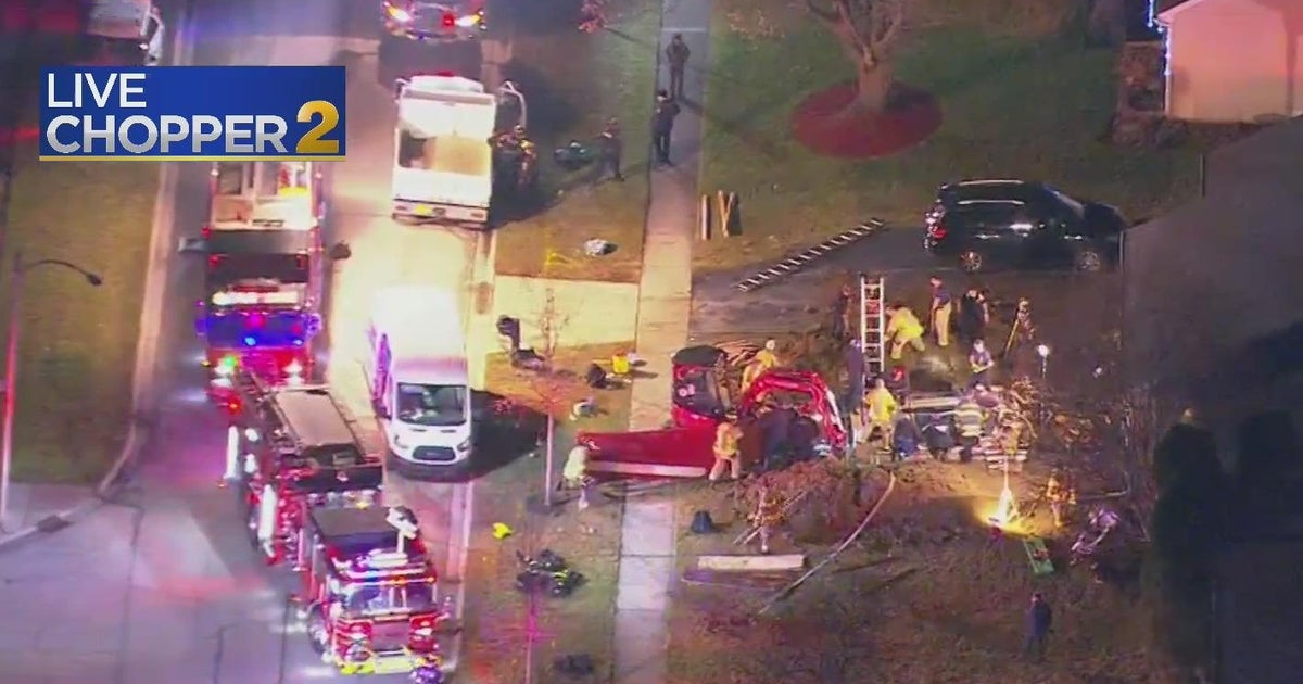 Rescue underway in Buffalo Grove for person trapped in hole - CBS Chicago