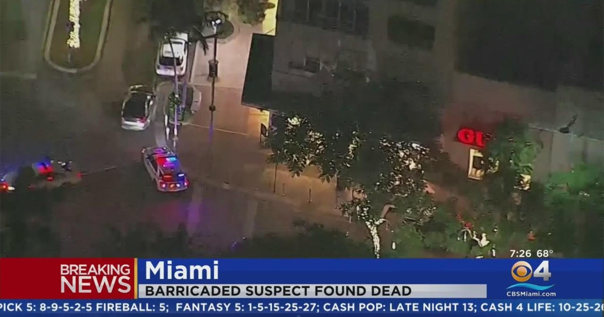 Barricaded Miami man found dead after police shooting - CBS Miami